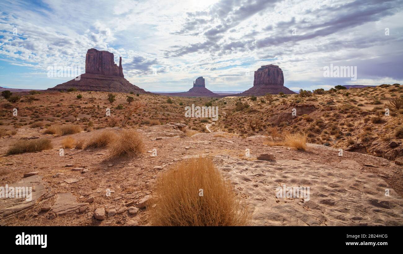 the scenic drive in the monument valley in the usa Stock Photo - Alamy