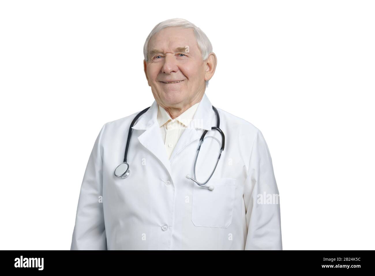 Old senior smiling doctor stethoscope hi-res stock photography and ...