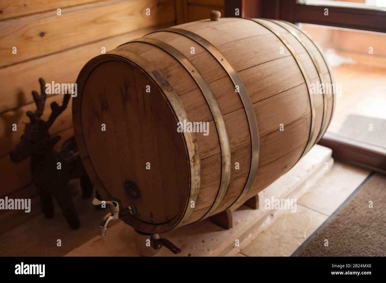 Traditional wooden dry steam room in country house Stock Photo - Alamy