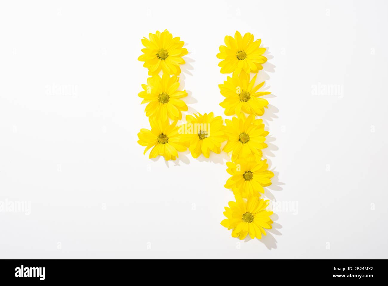 Number 4 in flowers hi-res stock photography and images - Alamy