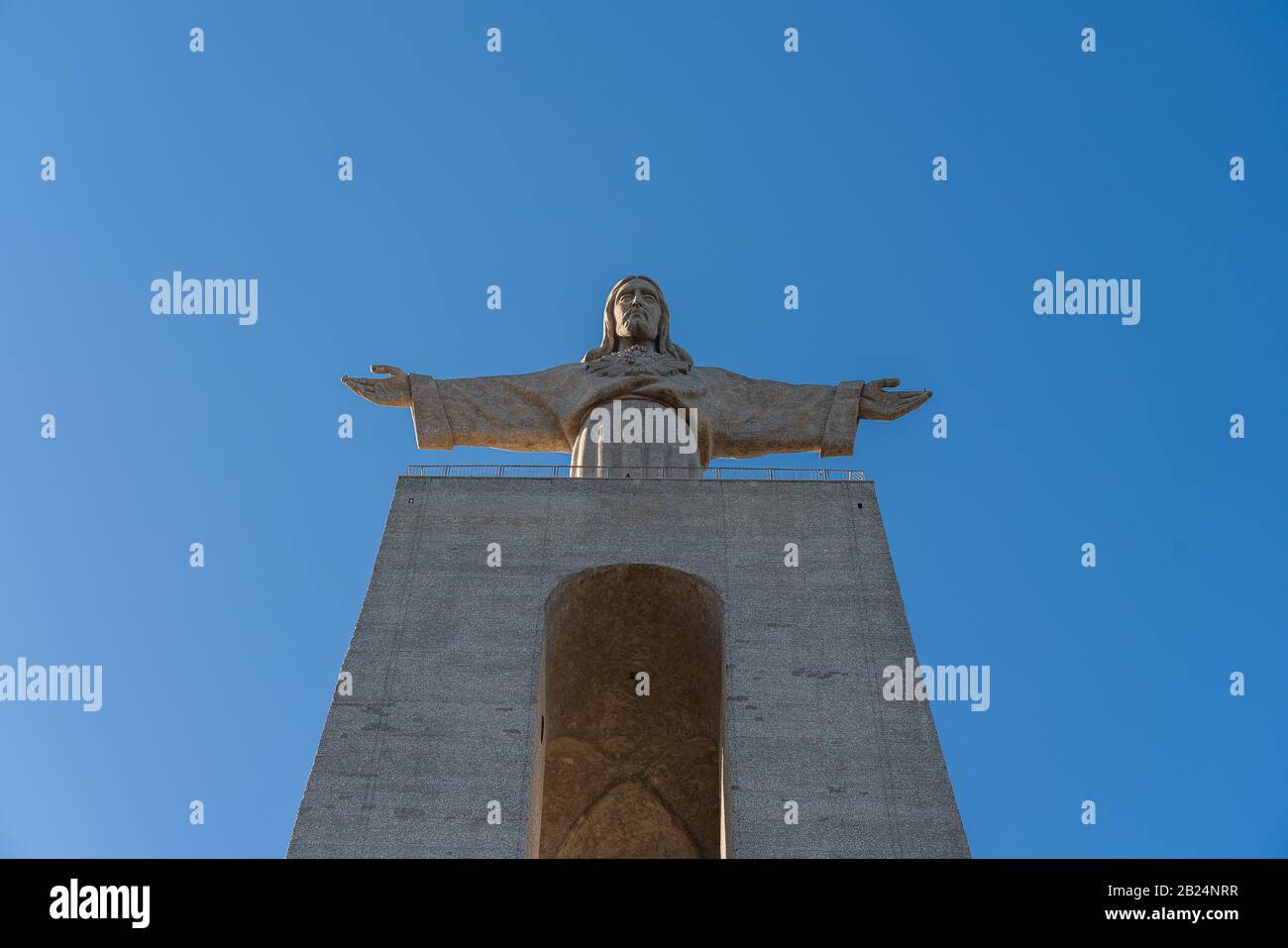 Statue of Jesus Christ in Lisbon near the bridge on October 25th Stock ...