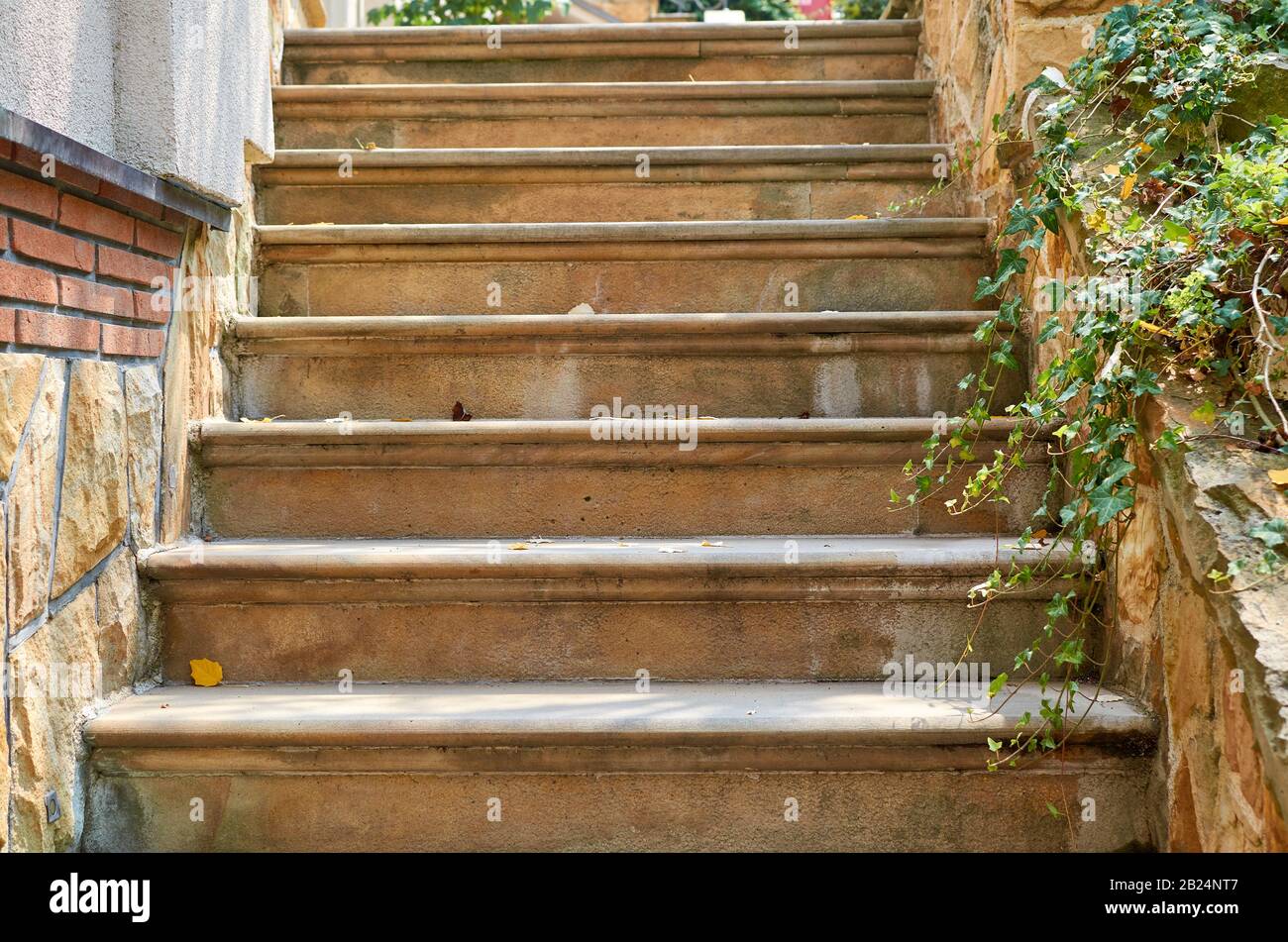 Empty stairs of a house outdoor in a daylight Stock Photo - Alamy