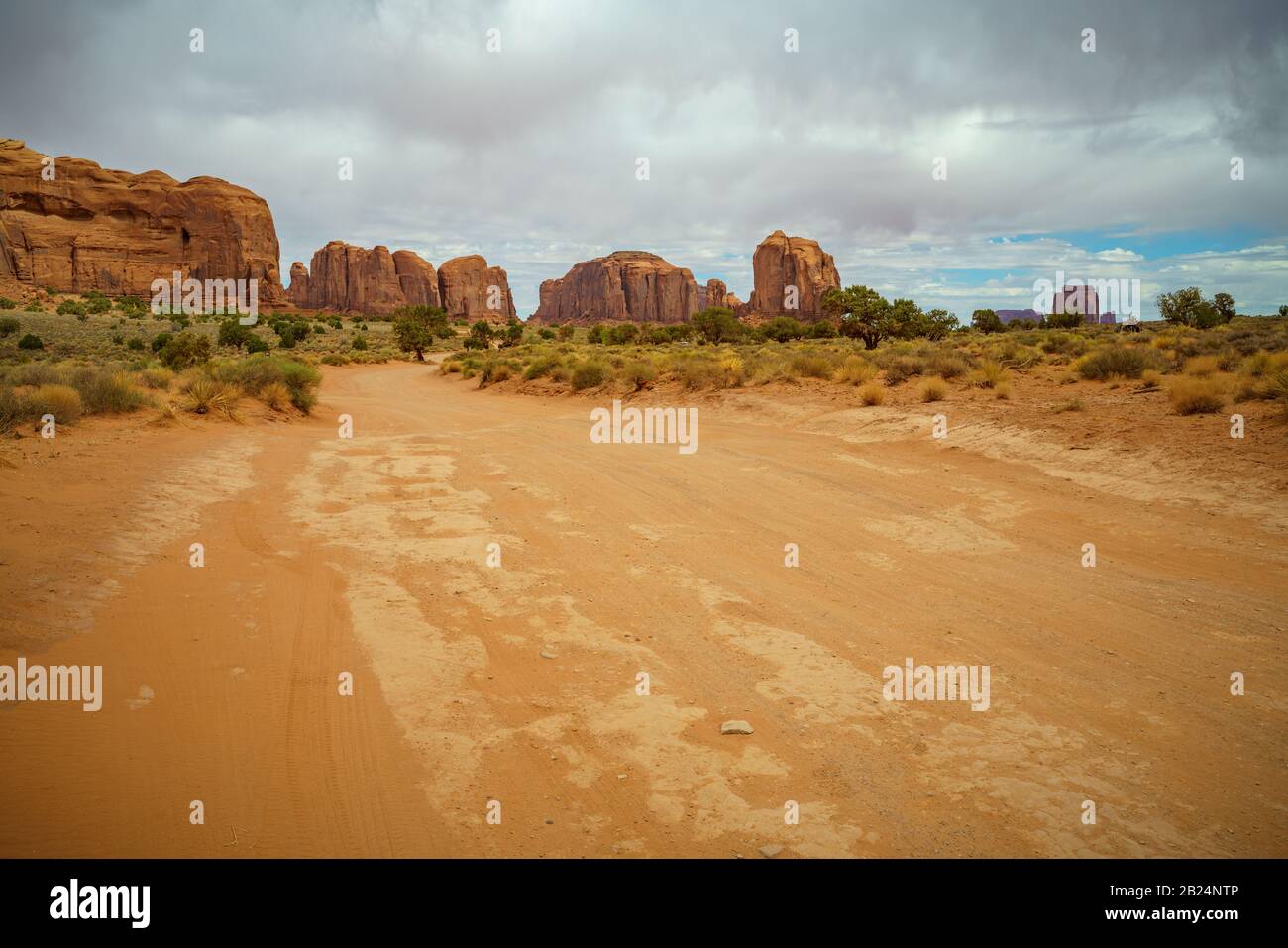 the scenic drive in the monument valley in the usa Stock Photo - Alamy