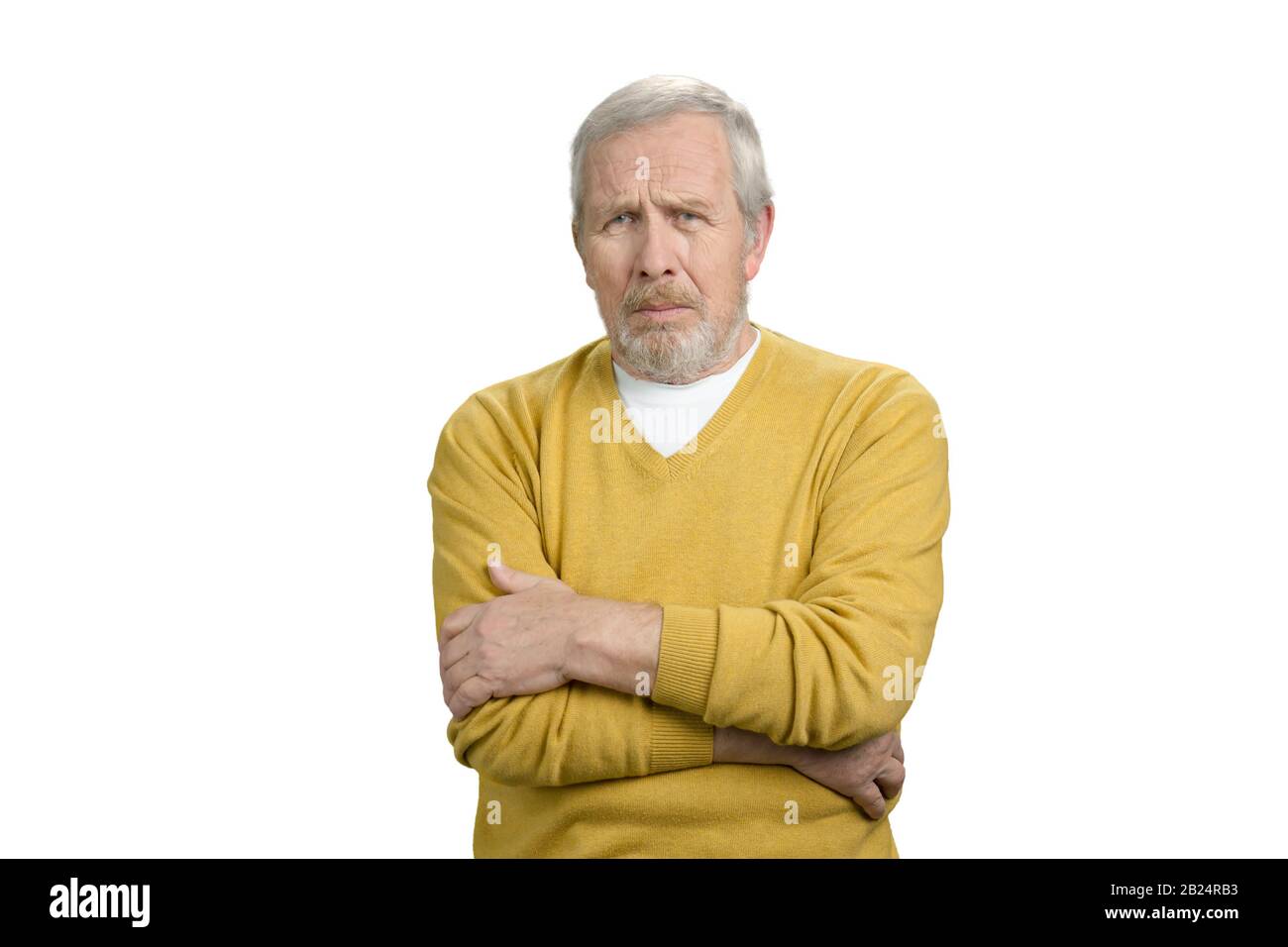 Portrait of sad old man Stock Photo - Alamy