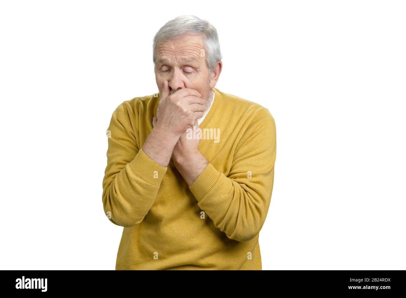 Old man coughing hi-res stock photography and images - Alamy