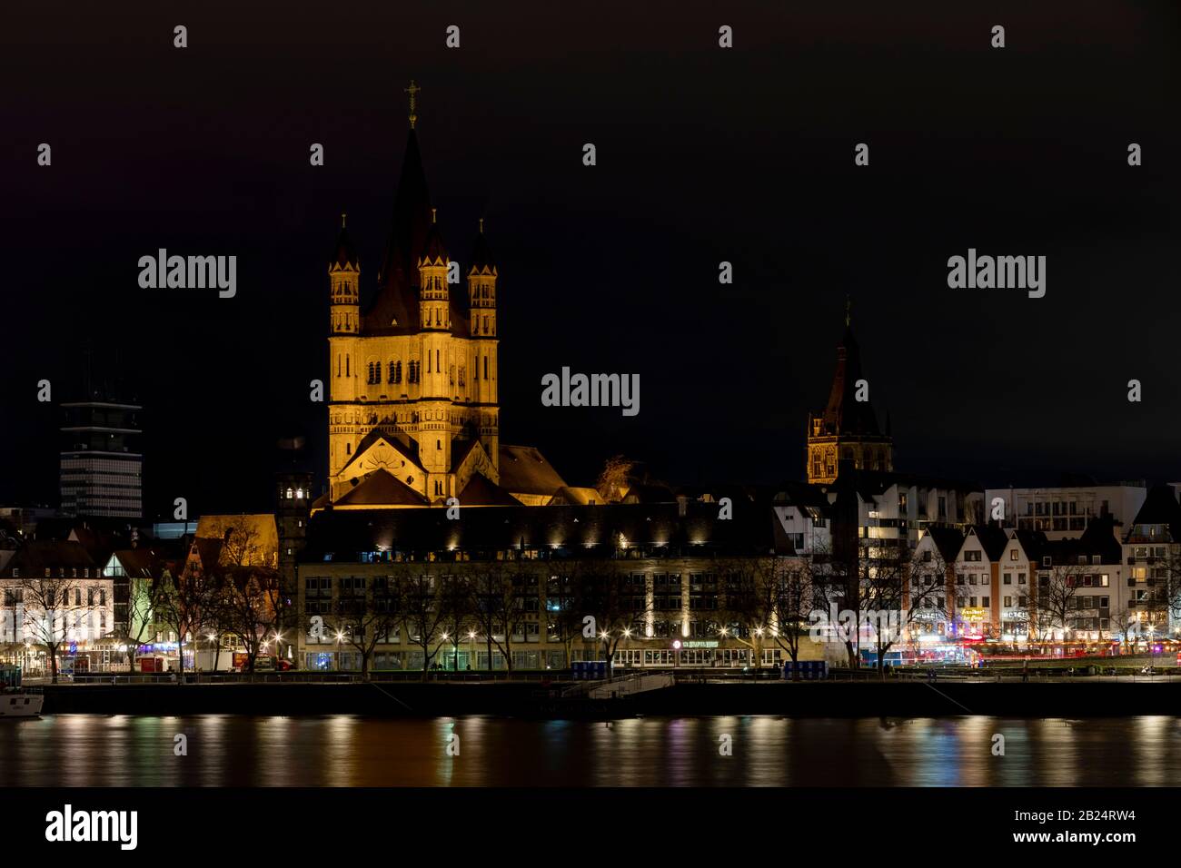 Great St. Martin Cathedral and old City Hall are visible landmarks in ...