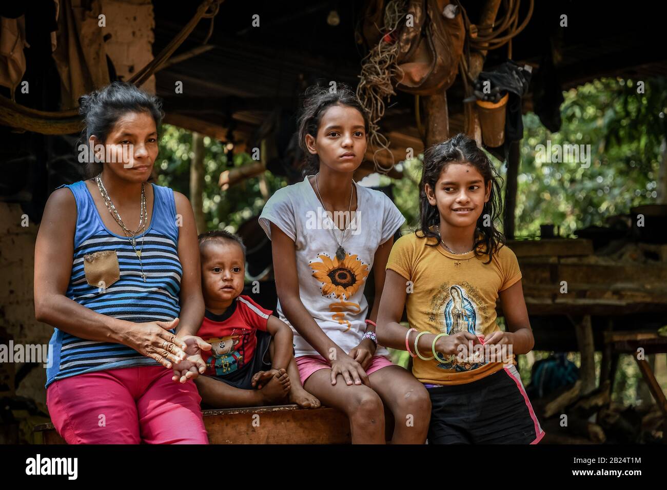 Poor Hispanic Family