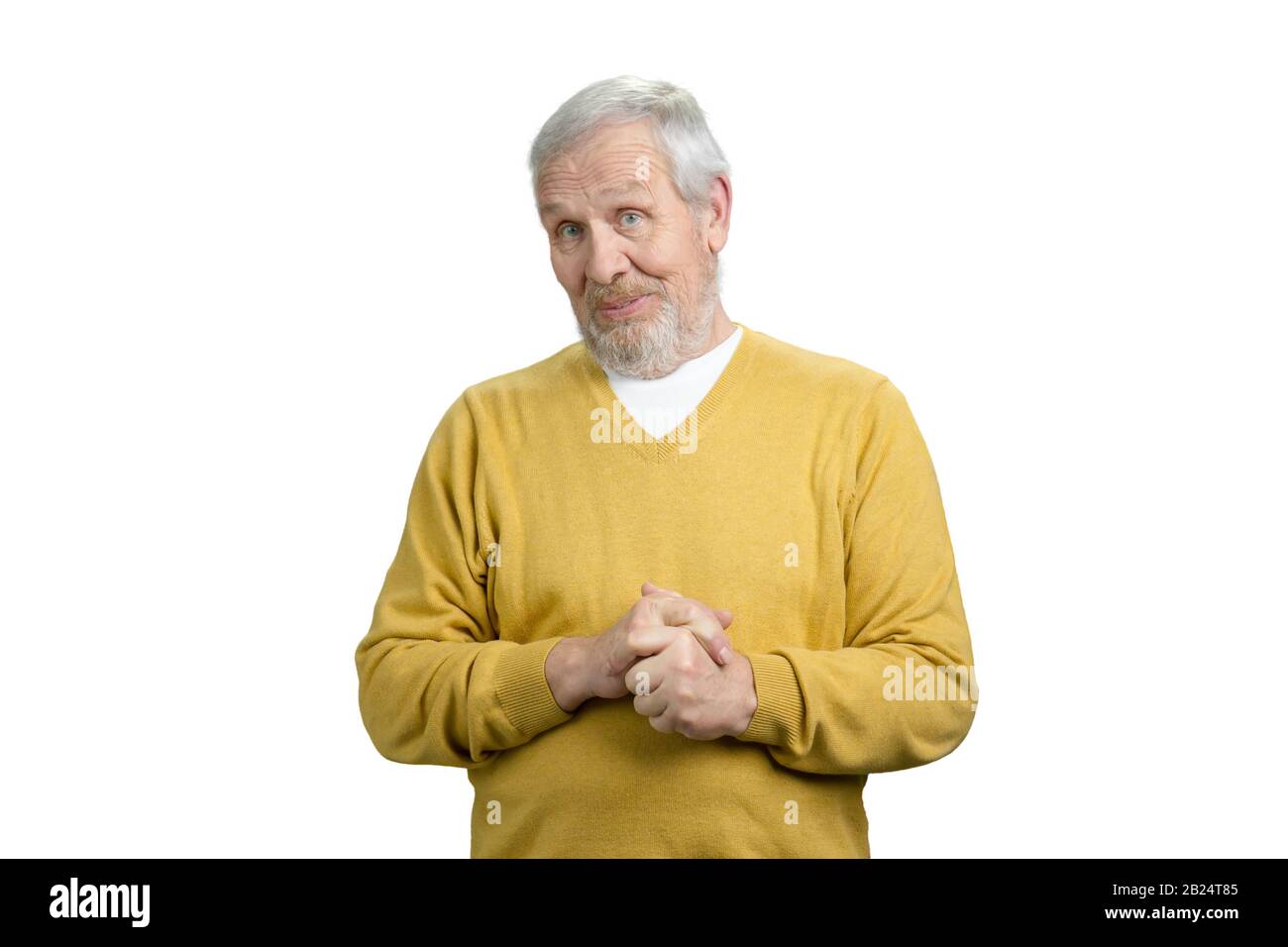 Old grandpa wonder expression Stock Photo - Alamy
