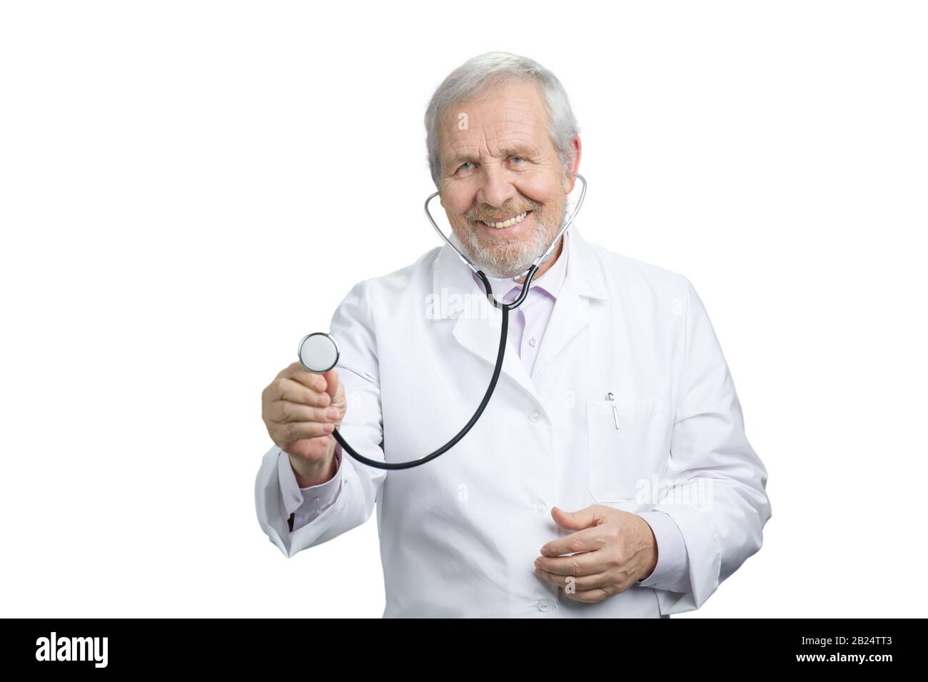 Listen with stethoscope hi-res stock photography and images - Alamy