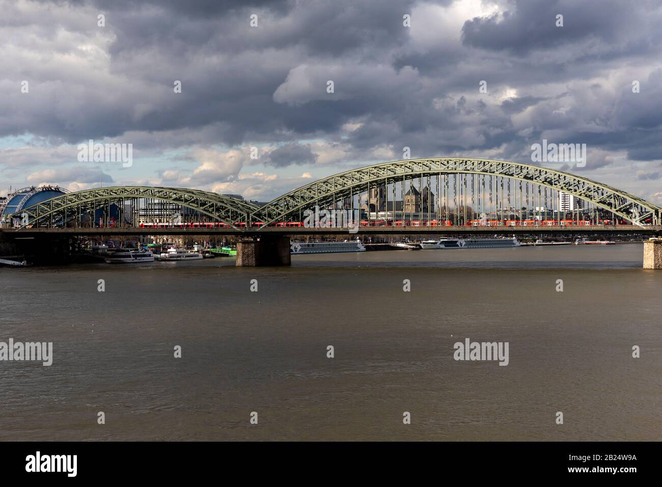 Hohenzollern Bridge is most heavily used railway bridge in Germany with ...