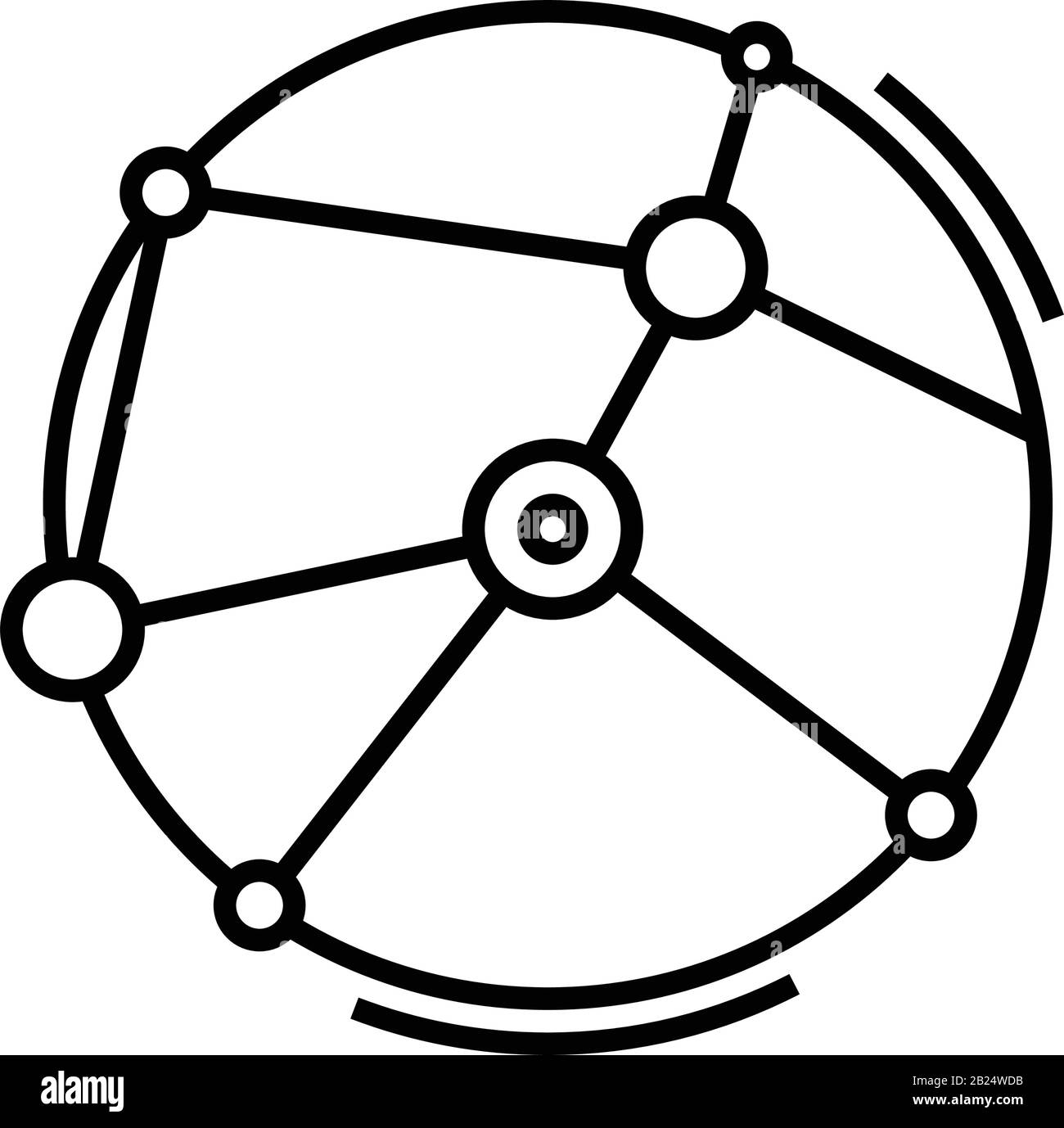 References line icon, concept sign, outline vector illustration, linear ...