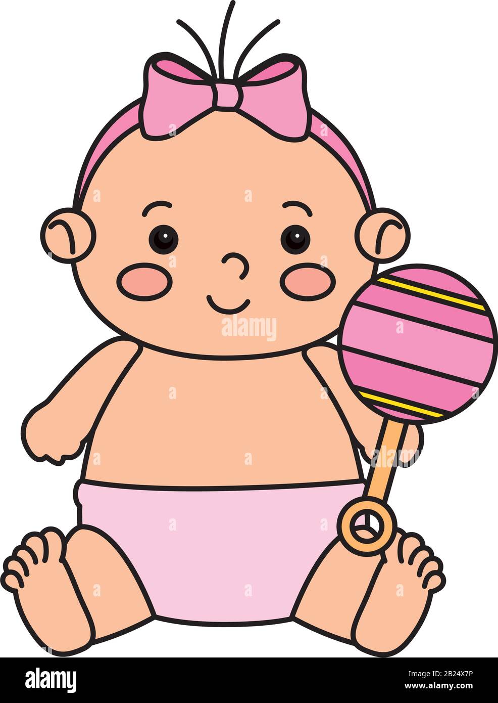Baby Girl Rattle