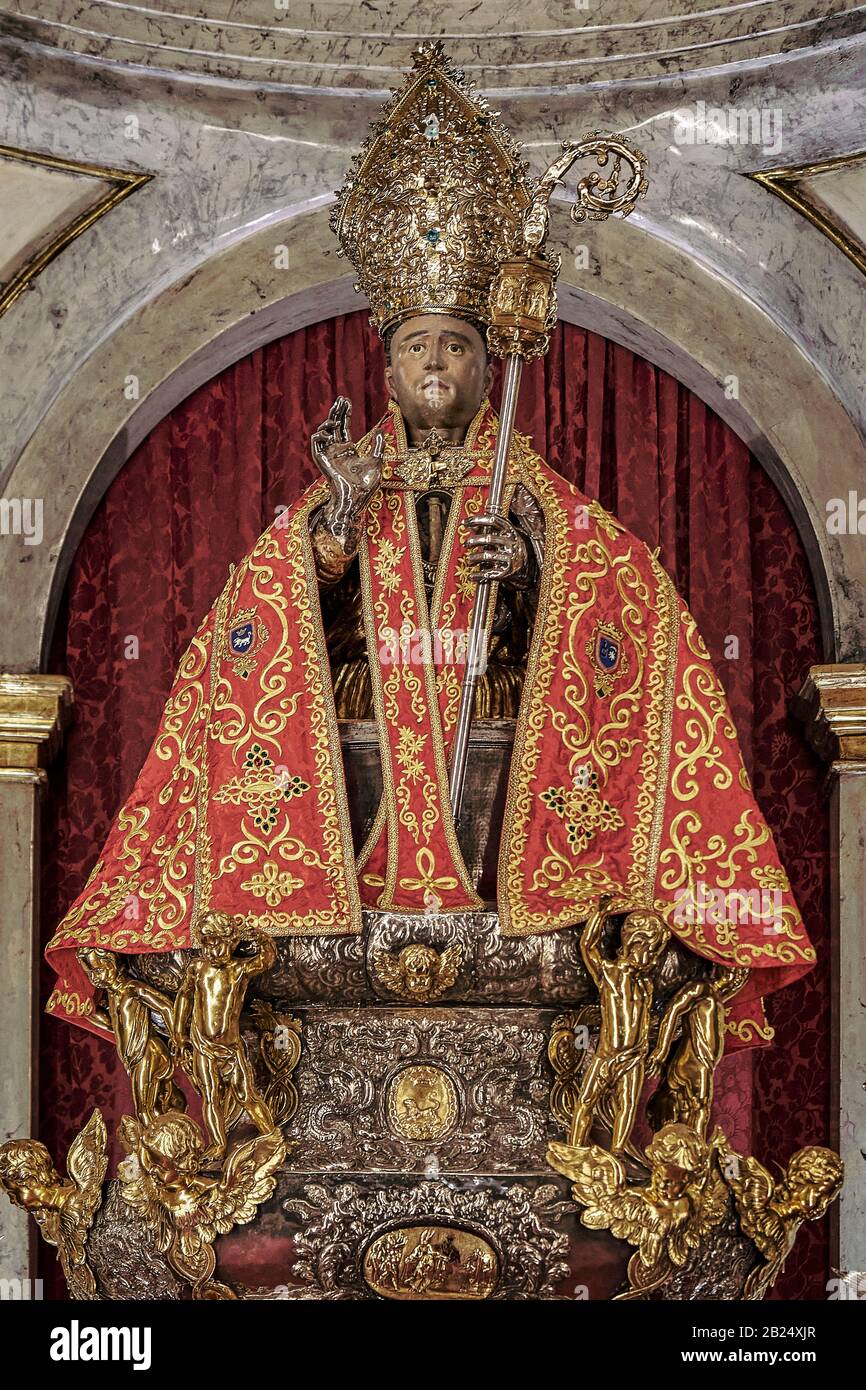 Chapel of San Fermin in San Lorenzo church, Pamplona city, Navarra ...