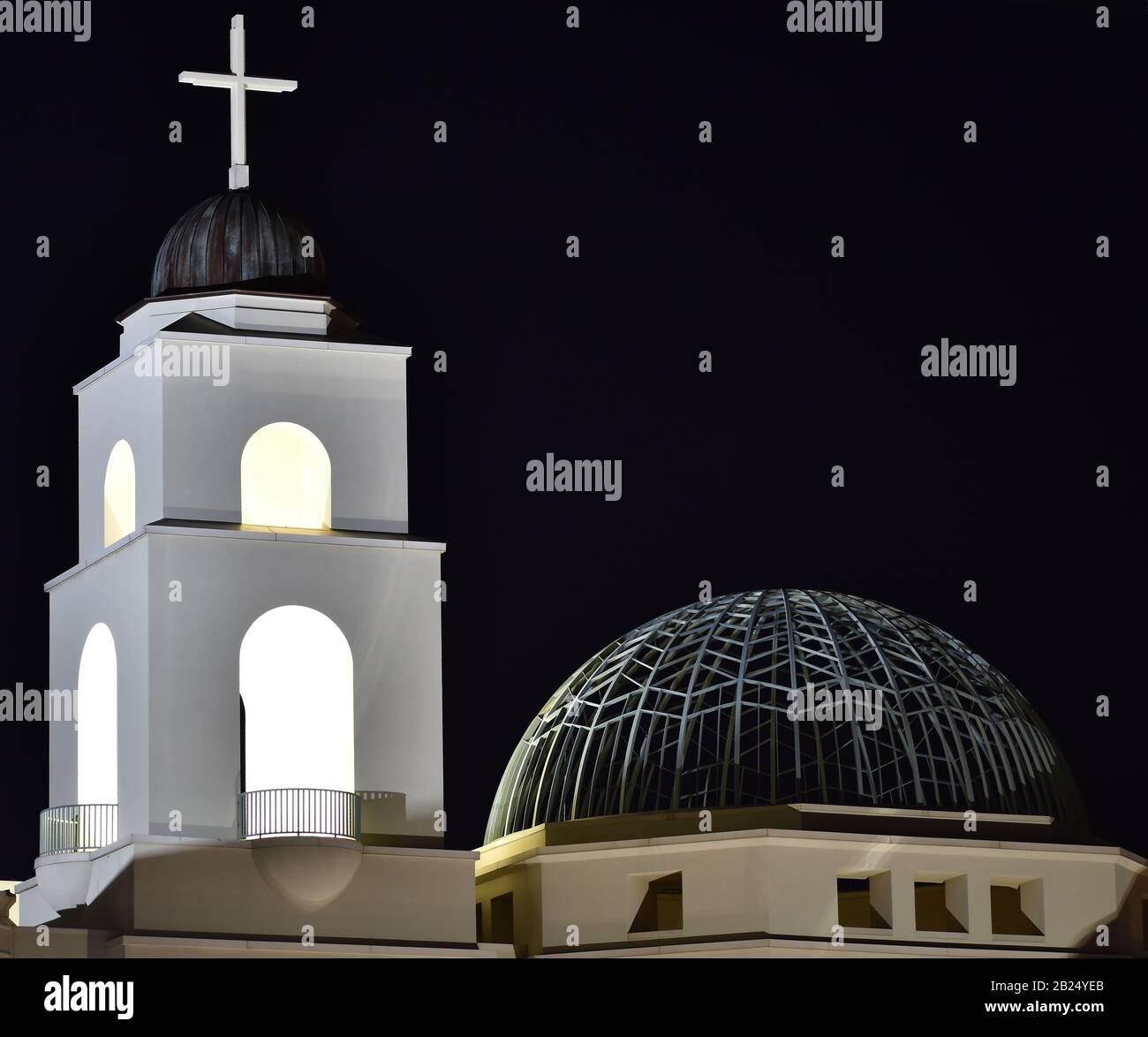 Beautiful Lighting Highlights Architectural Structure Stock Photo - Alamy