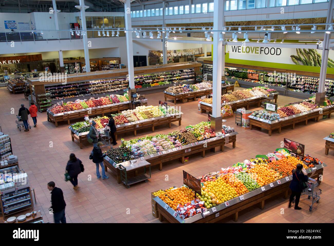 bird eye view of supermarket ( Toronto, Canada Stock Photo - Alamy