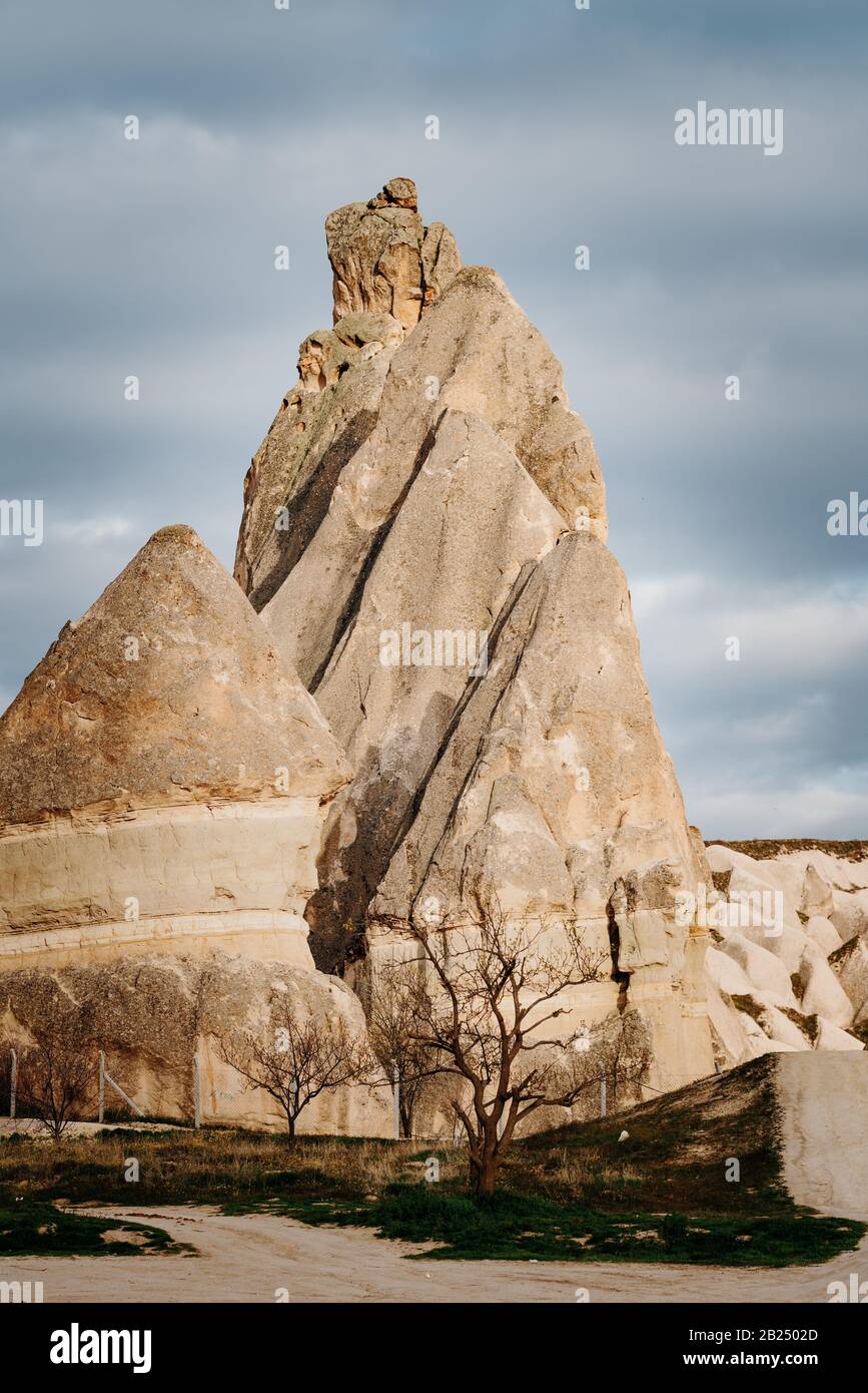 Rock Formations in Cappadocia, Turkey Stock Photo - Alamy