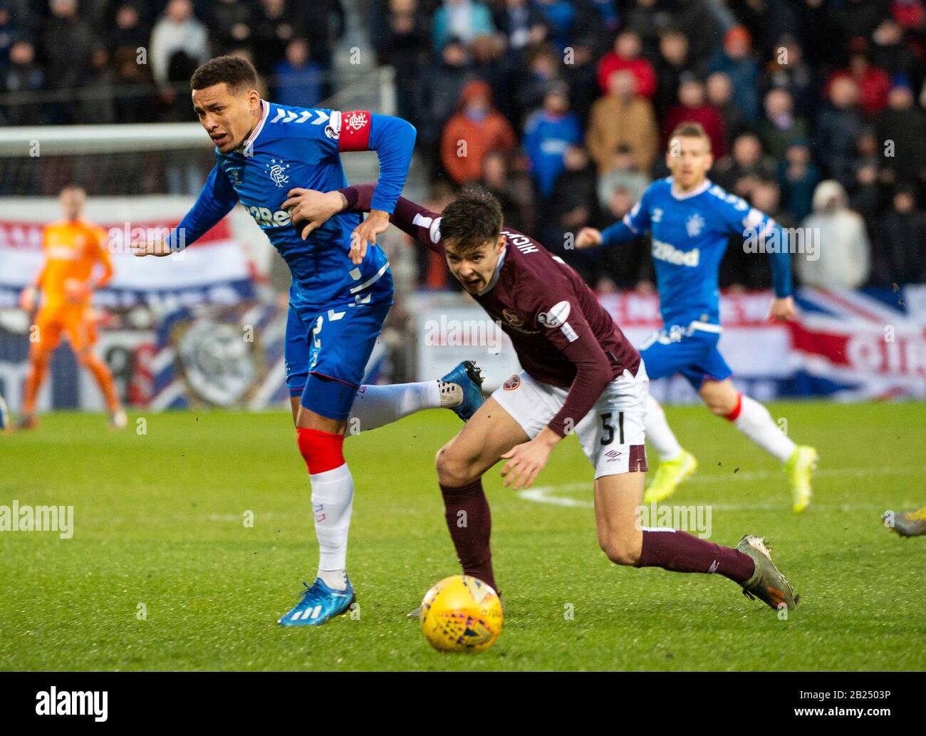 Scottish Cup Quarter Final - Heart of Midlothian v Rangers. Tynecastle ...