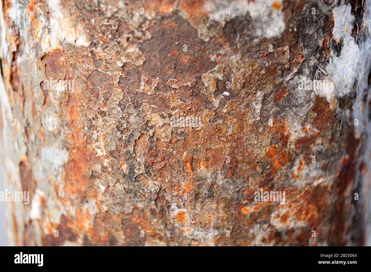 Old distressed and rusty metal poles texture background photo. Rust on ...
