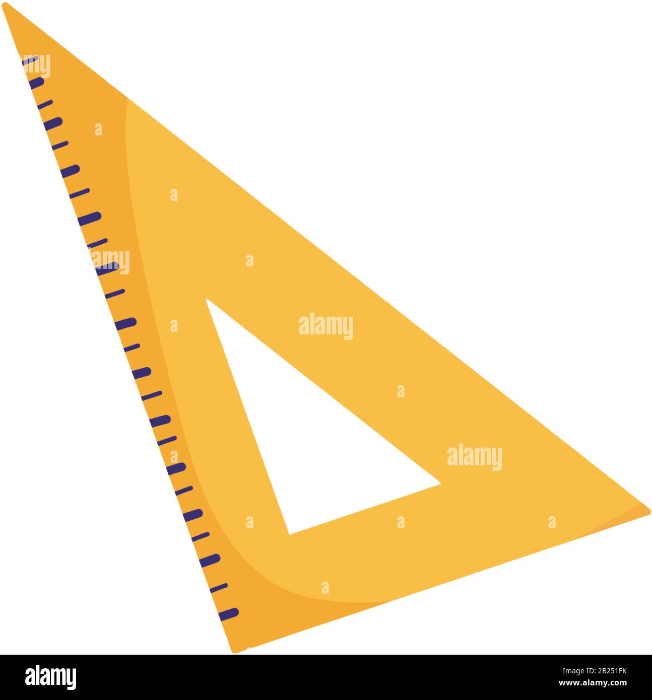 back to school triangle ruler geometric icon vector illustration Stock ...