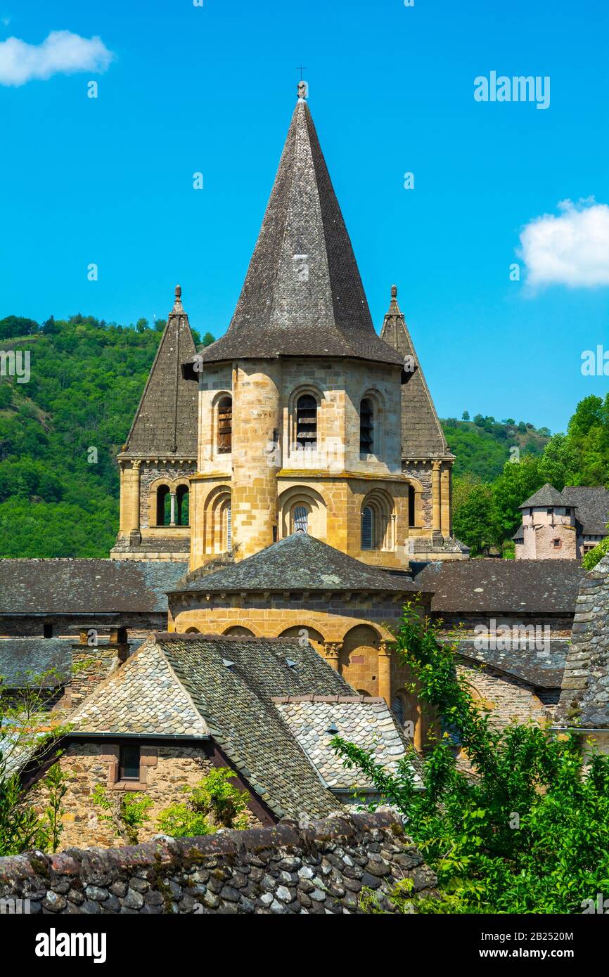 France, Conques, Abbey Church of Sainte-Foy Stock Photo - Alamy