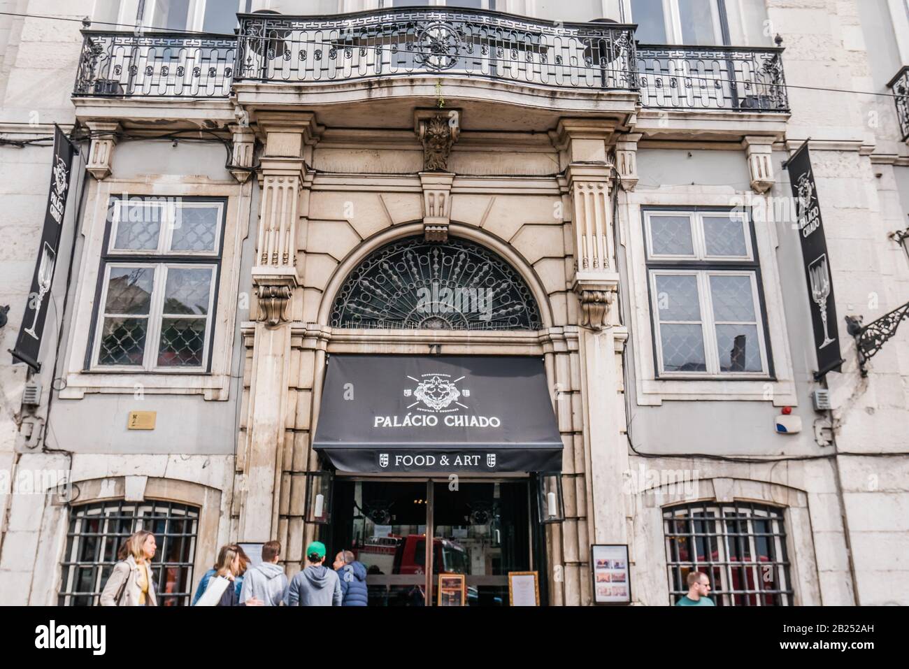 Lisbon Chiado Palace restaurant exterior Stock Photo - Alamy
