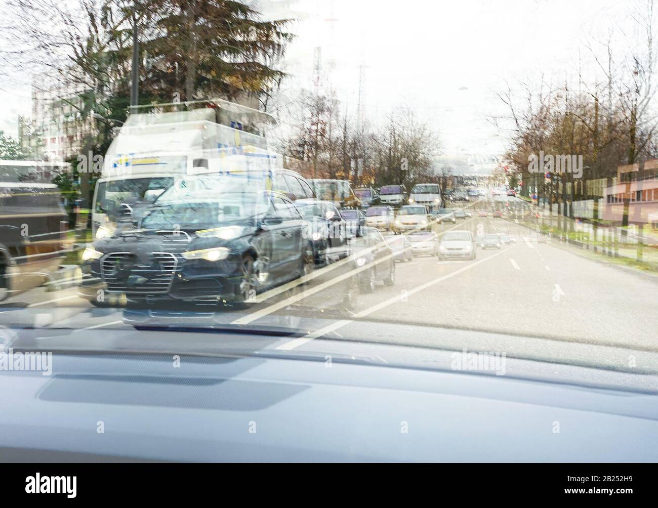 Driver truck pov hi-res stock photography and images - Alamy