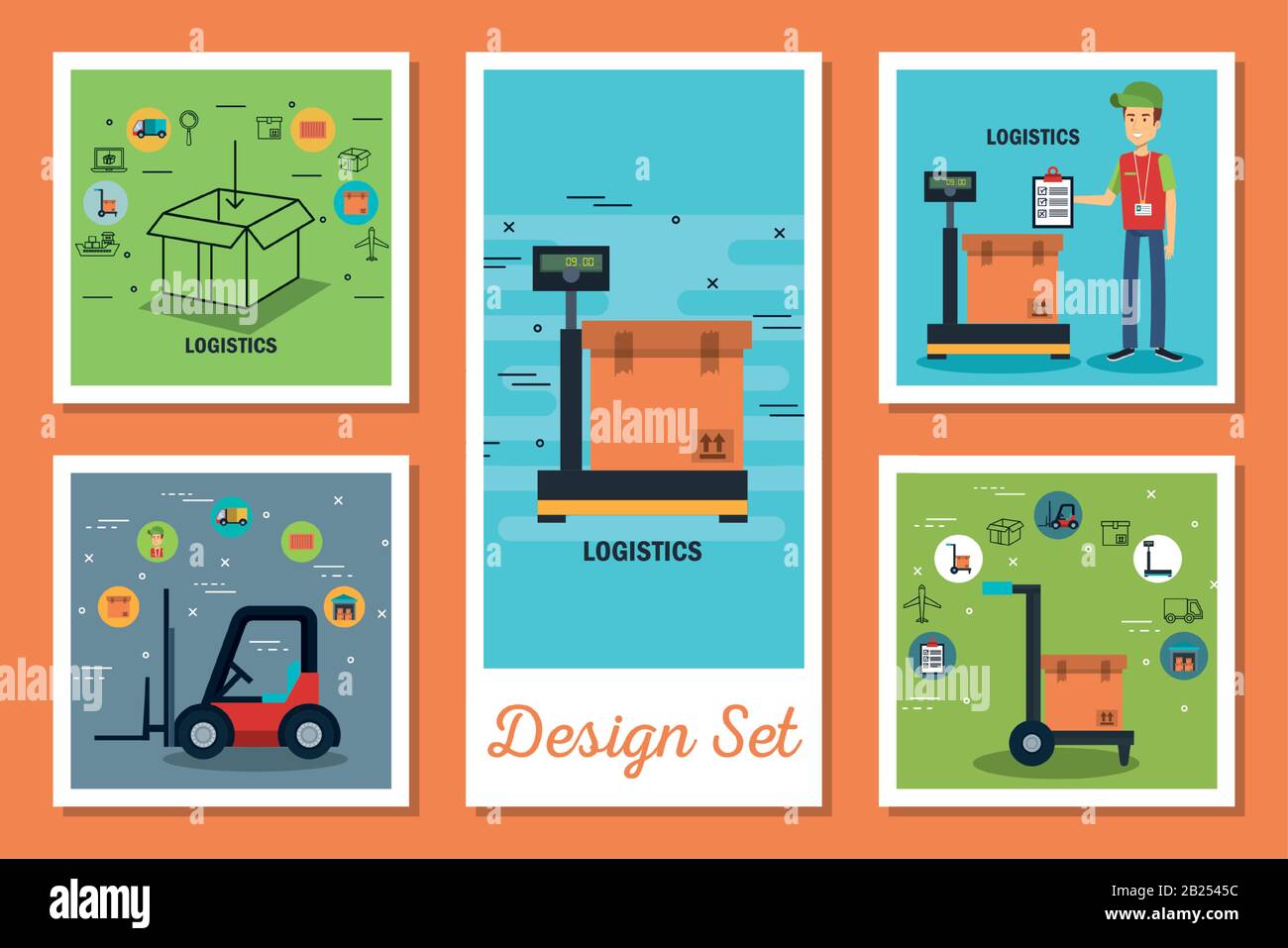 designs set of logistic service icons Stock Vector Image & Art - Alamy