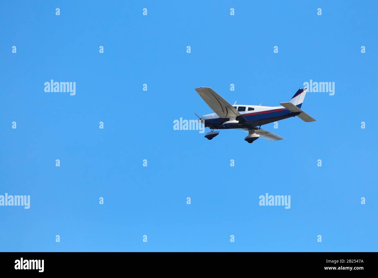 Transportation: Airplanes in flight in the rich blue sky, wings cutting ...