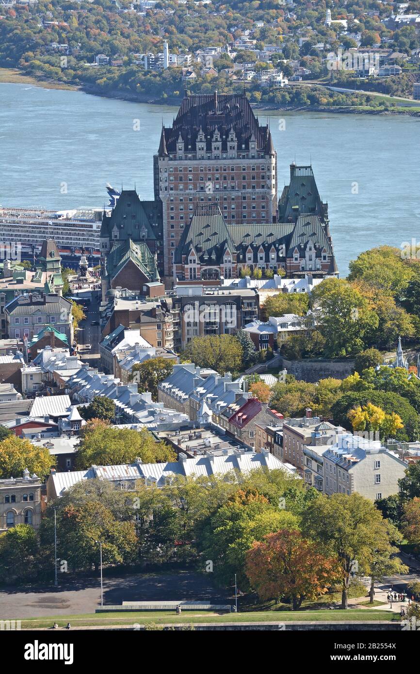 Fairmont Le Château Frontenac, Ville de Quebec, Quebec, Canada Stock ...