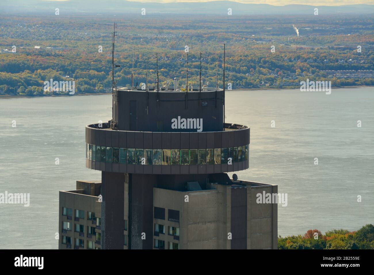 The Hotel Le Concorde and Ciel rotating restaurant, Quebec City, Canada ...