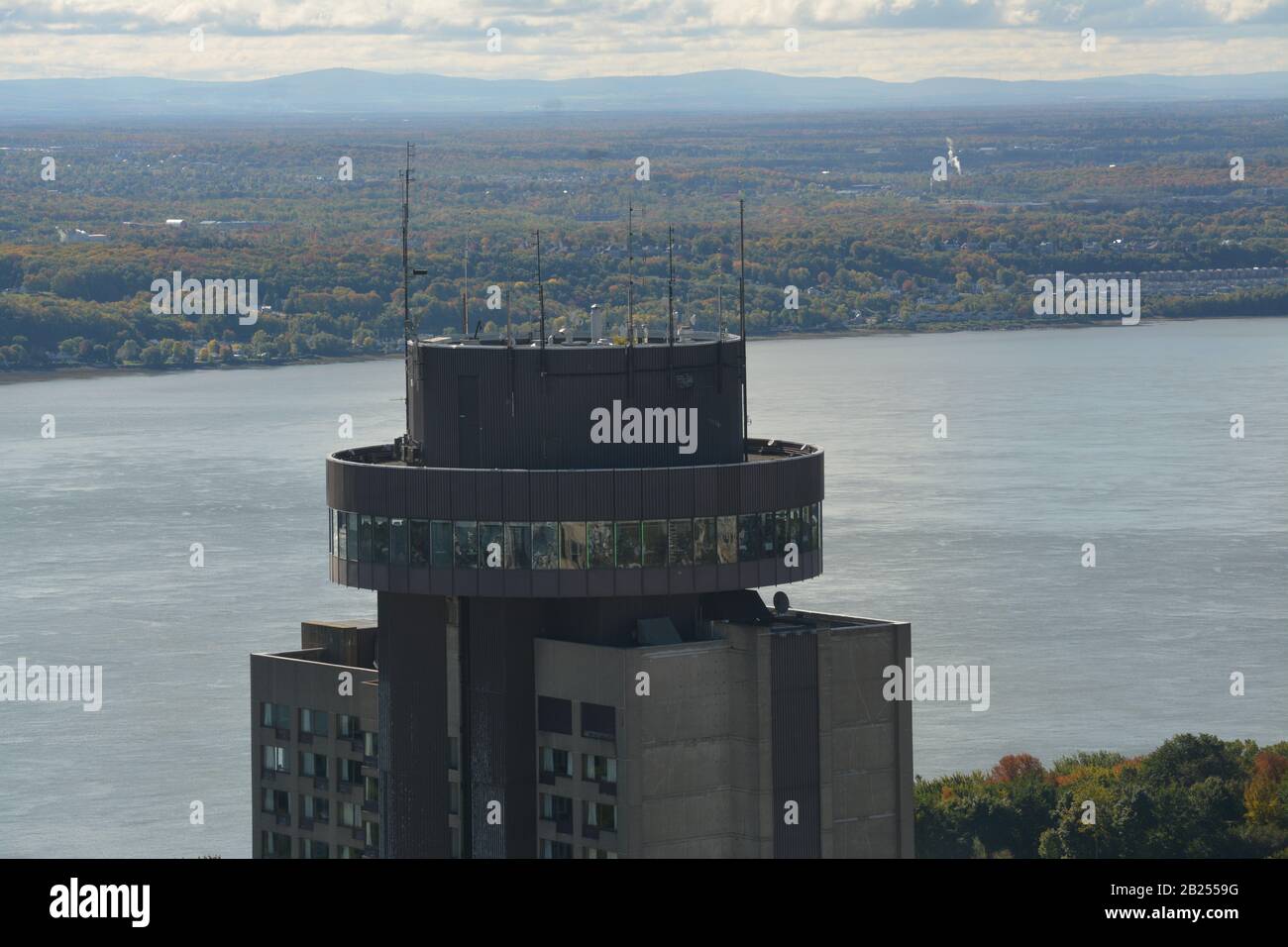 The Hotel Le Concorde and Ciel rotating restaurant, Quebec City, Canada ...
