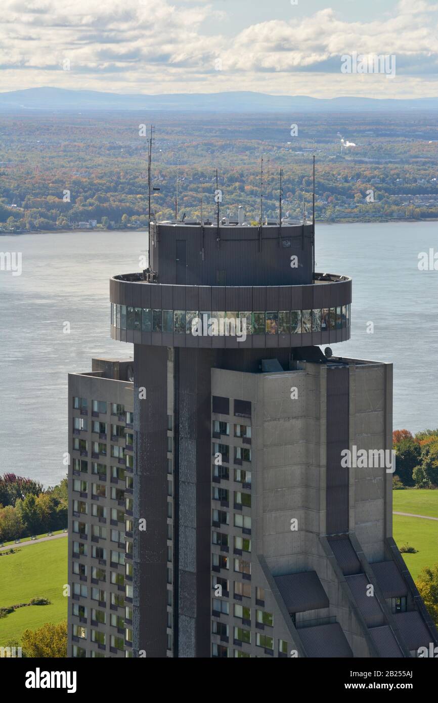 The Hotel Le Concorde and Ciel rotating restaurant, Quebec City, Canada ...