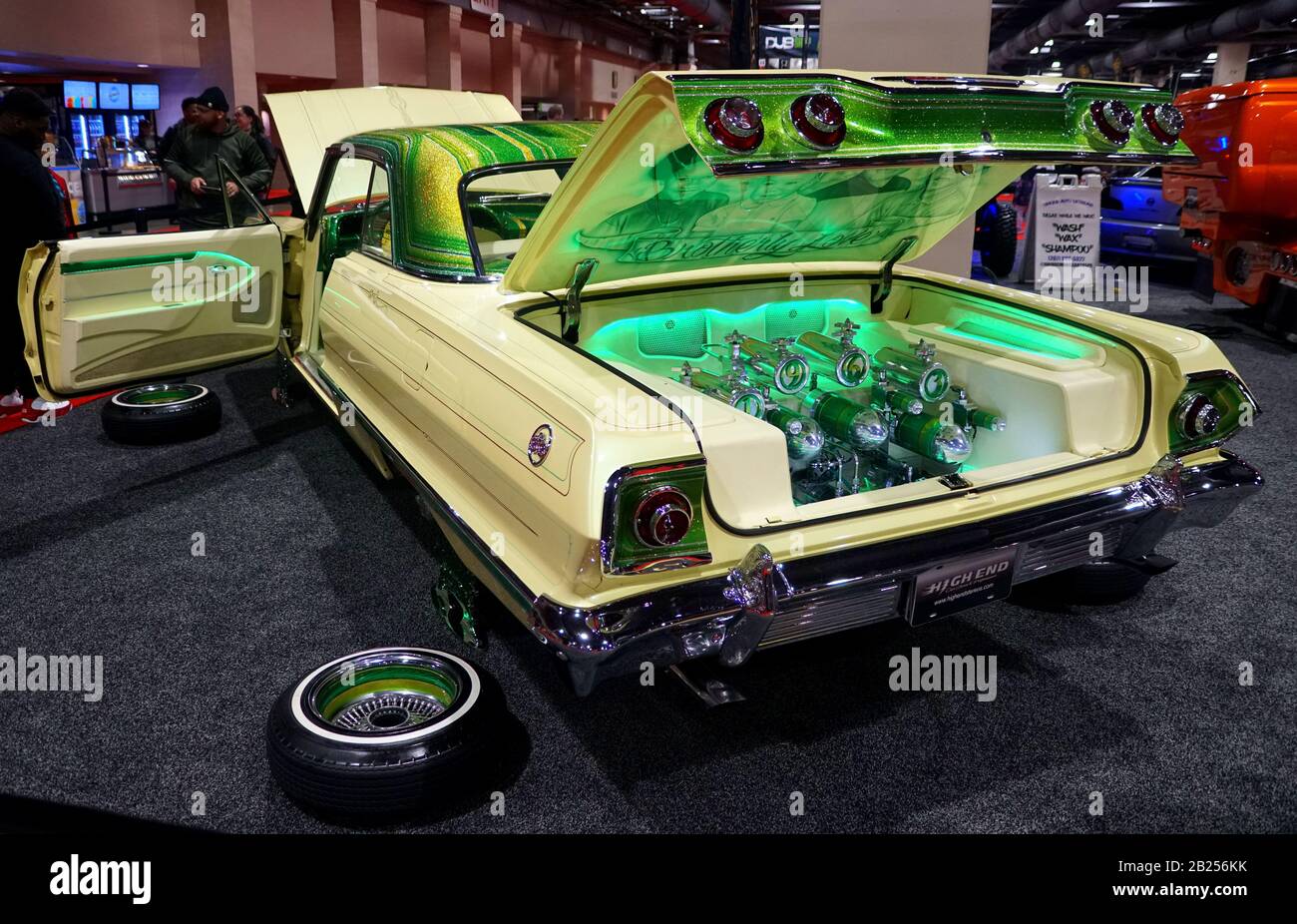 Green 64 Impala Lowrider