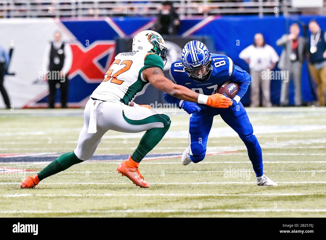 St Louis, USA. 29th Feb, 2020. Feb 29, 2020: St. Louis Battlehawks wide ...