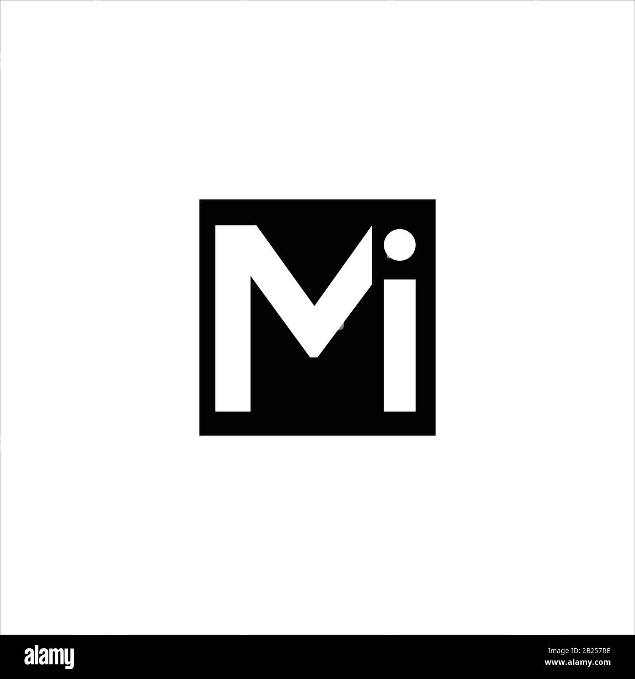 Initial letter mi logo or im logo vector design template Stock Vector ...