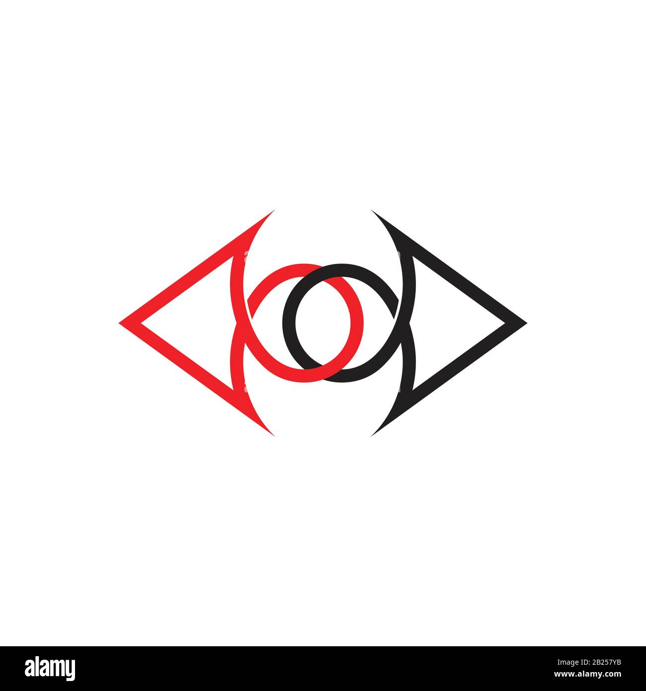 Letter overlapping arrow line hi-res stock photography and images - Alamy