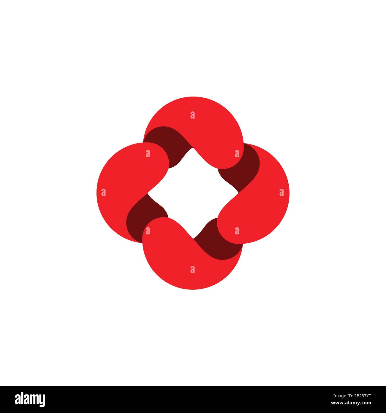 square curves rotation 3d design logo vector Stock Vector Image & Art ...