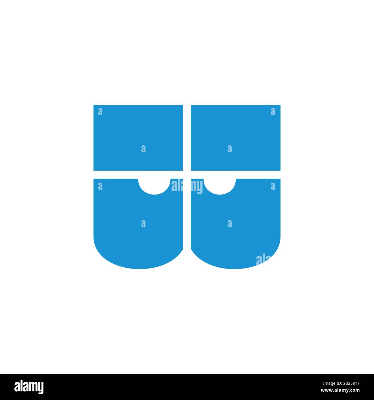 simple window geometric unusual logo vector Stock Vector Image & Art ...