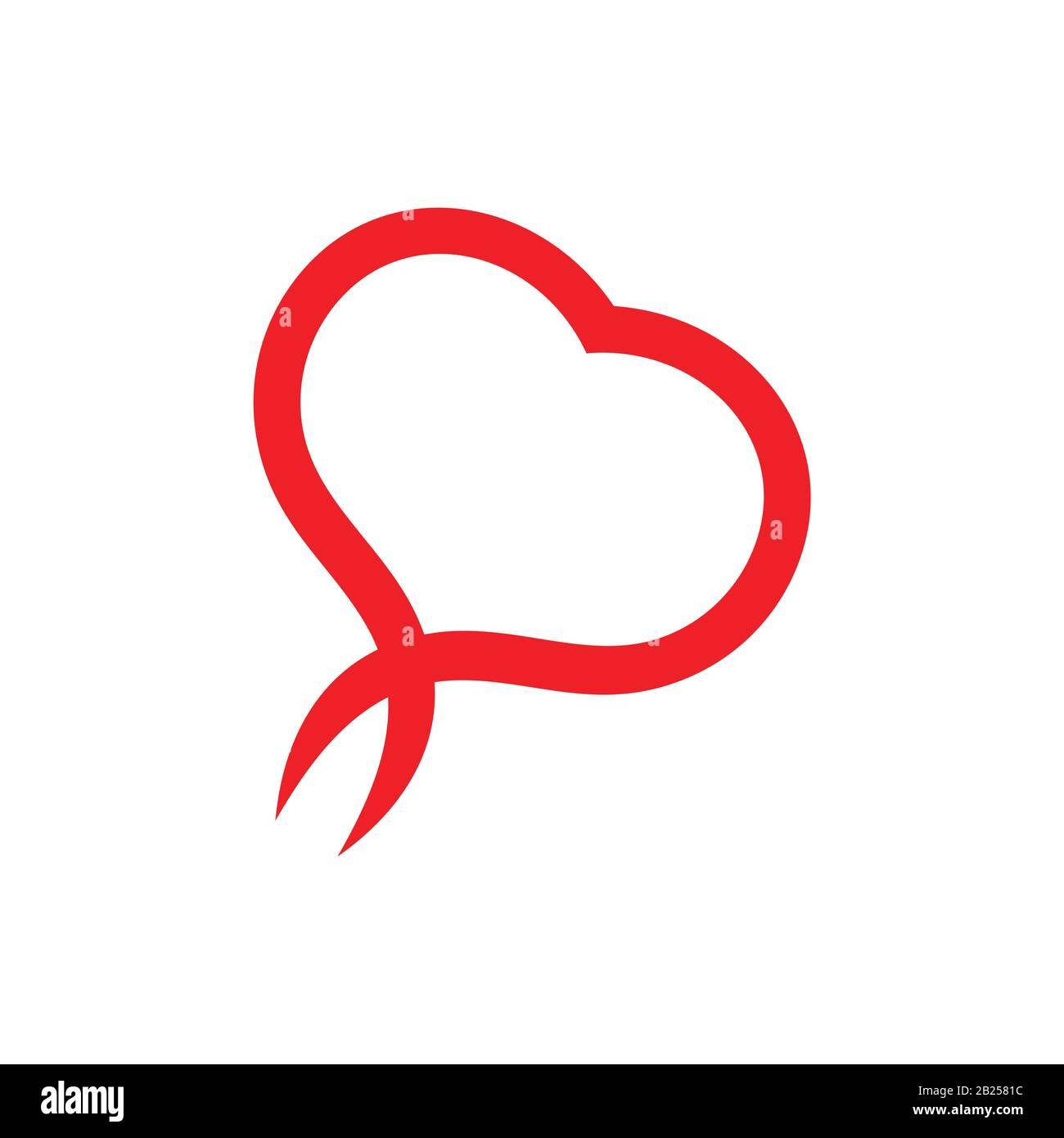 love heart ribbon shape decoration vector Stock Vector Image & Art - Alamy