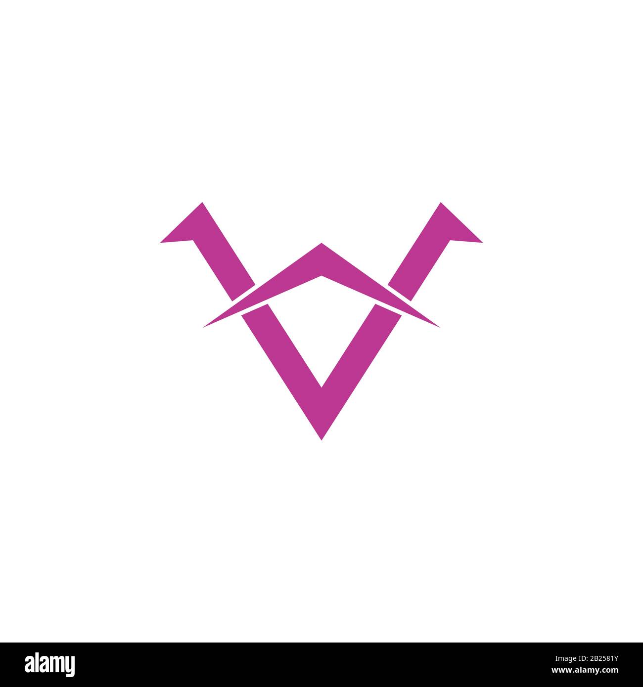 letter v arrow plane simple logo vector Stock Vector Image & Art - Alamy