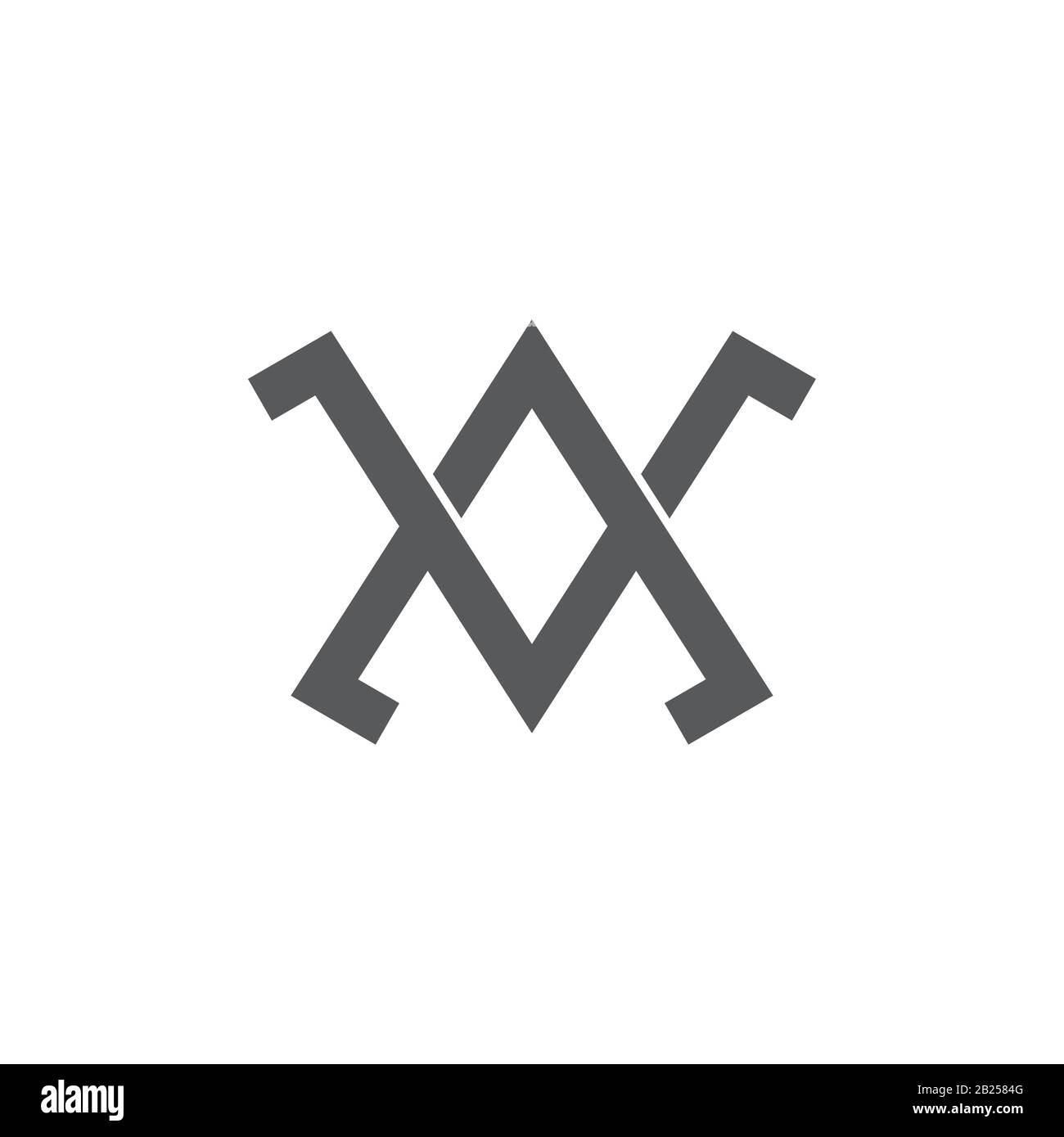 letter av linked simple geometric logo vector Stock Vector Image & Art ...