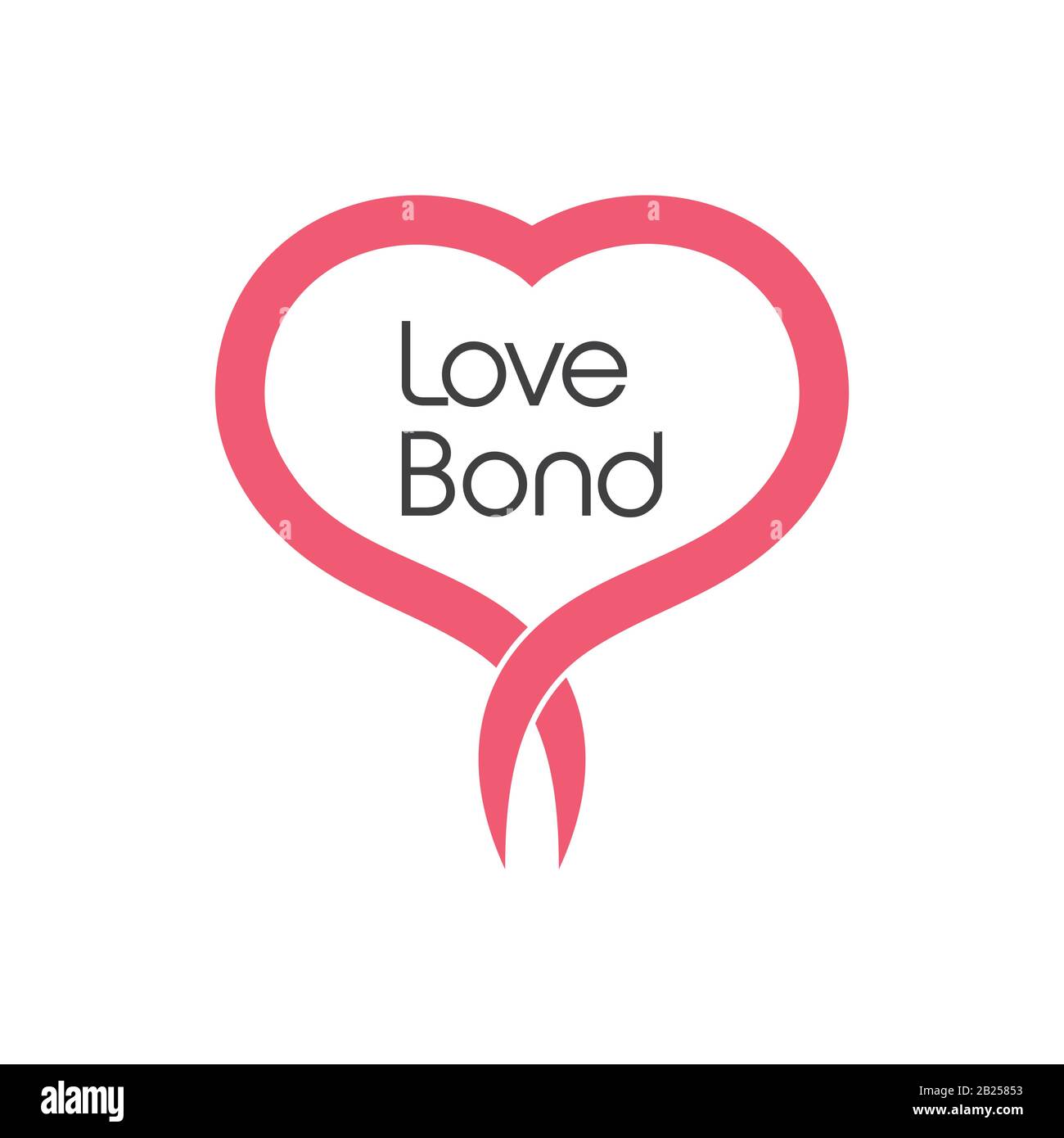 Love ribbon hi-res stock photography and images - Alamy