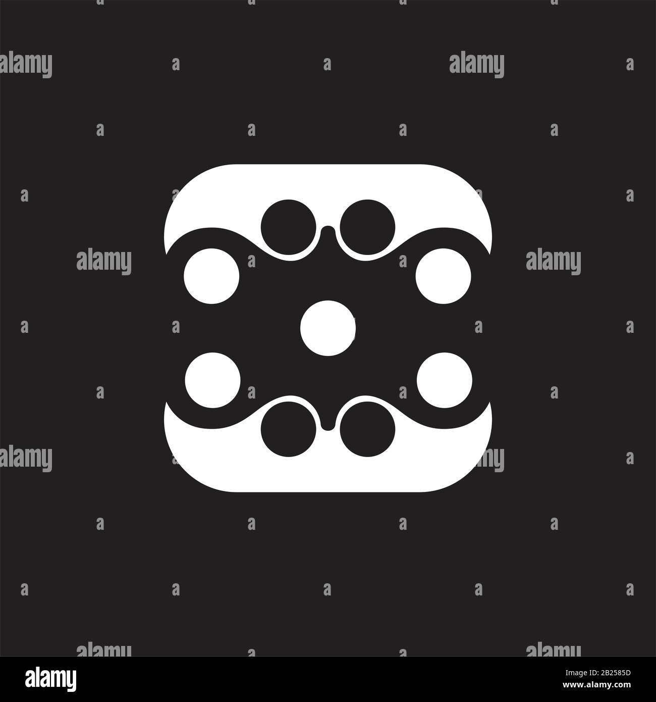 abstract geometric square curves dots ethnic design vector Stock Vector ...