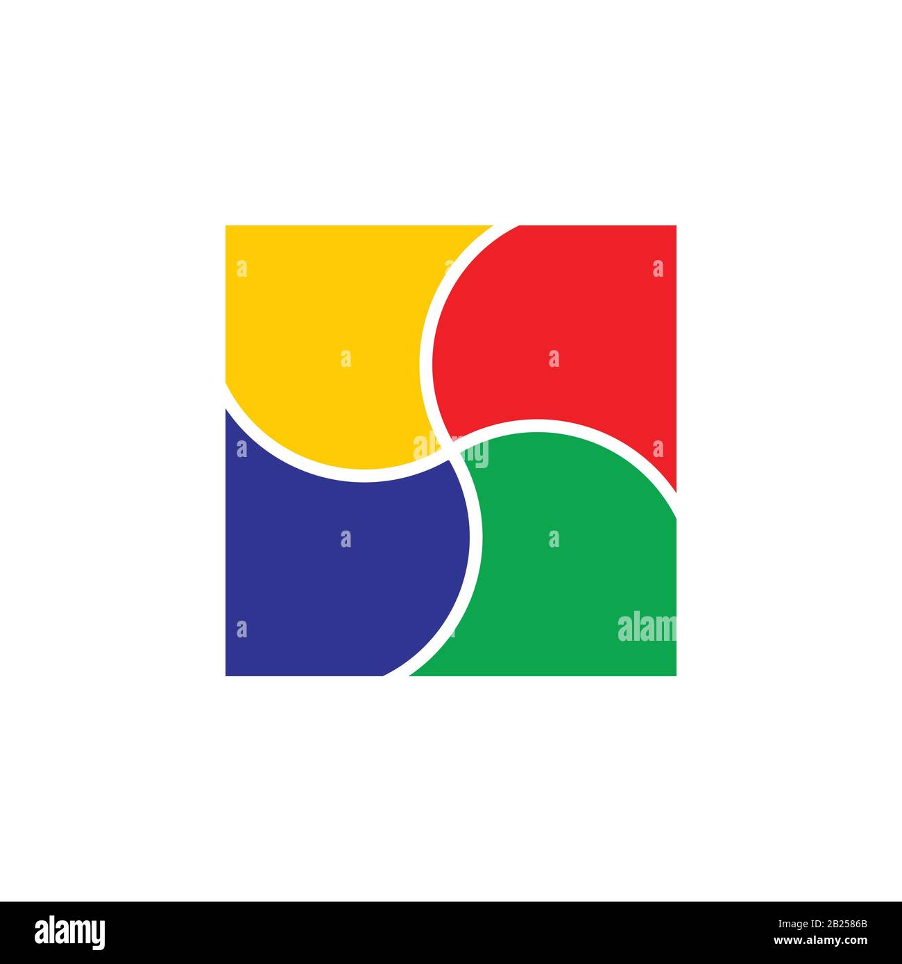 square rotate colorful logo vector Stock Vector Image & Art - Alamy