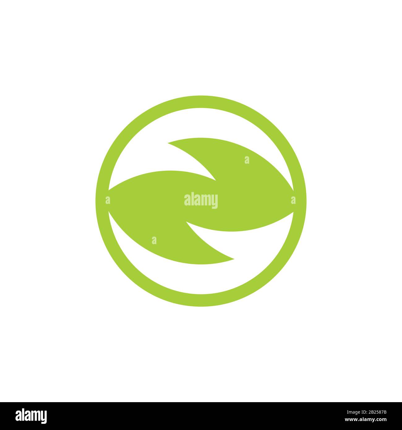 green recycle arrow geometric logo vector Stock Vector Image & Art - Alamy