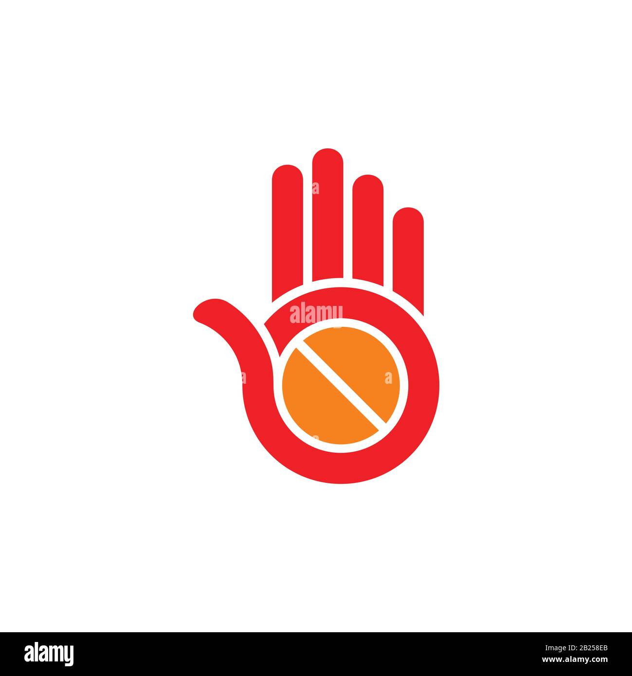 hand palm stop drugs narcotics symbol vector Stock Vector Image & Art ...