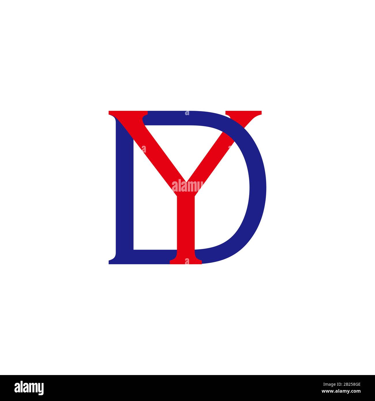 letter dy symbol overlapping colorful design logo vector Stock Vector ...