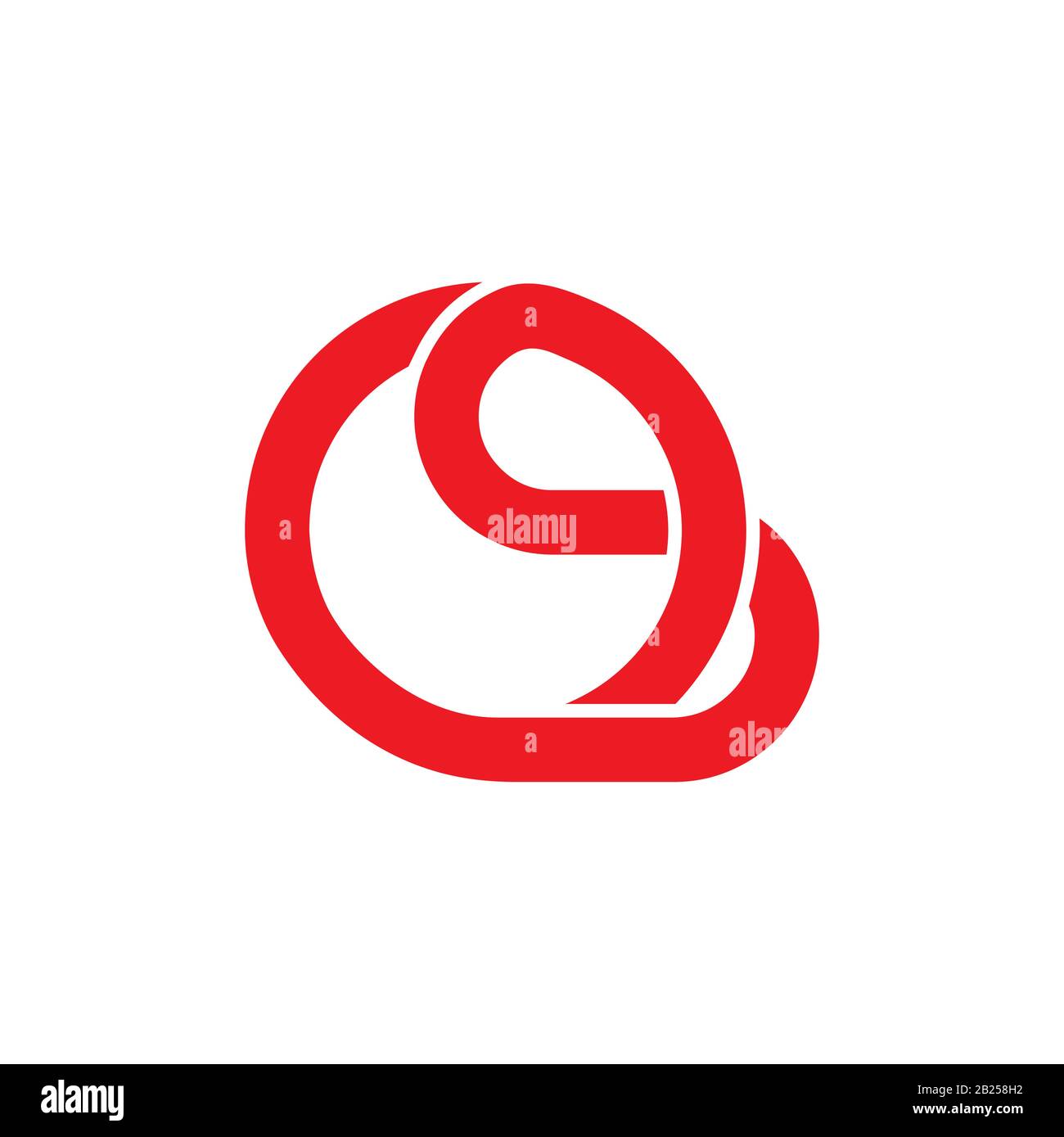 Letters Os Linked Overlapping Line Simple Logo Vector Stock Vector Image And Art Alamy