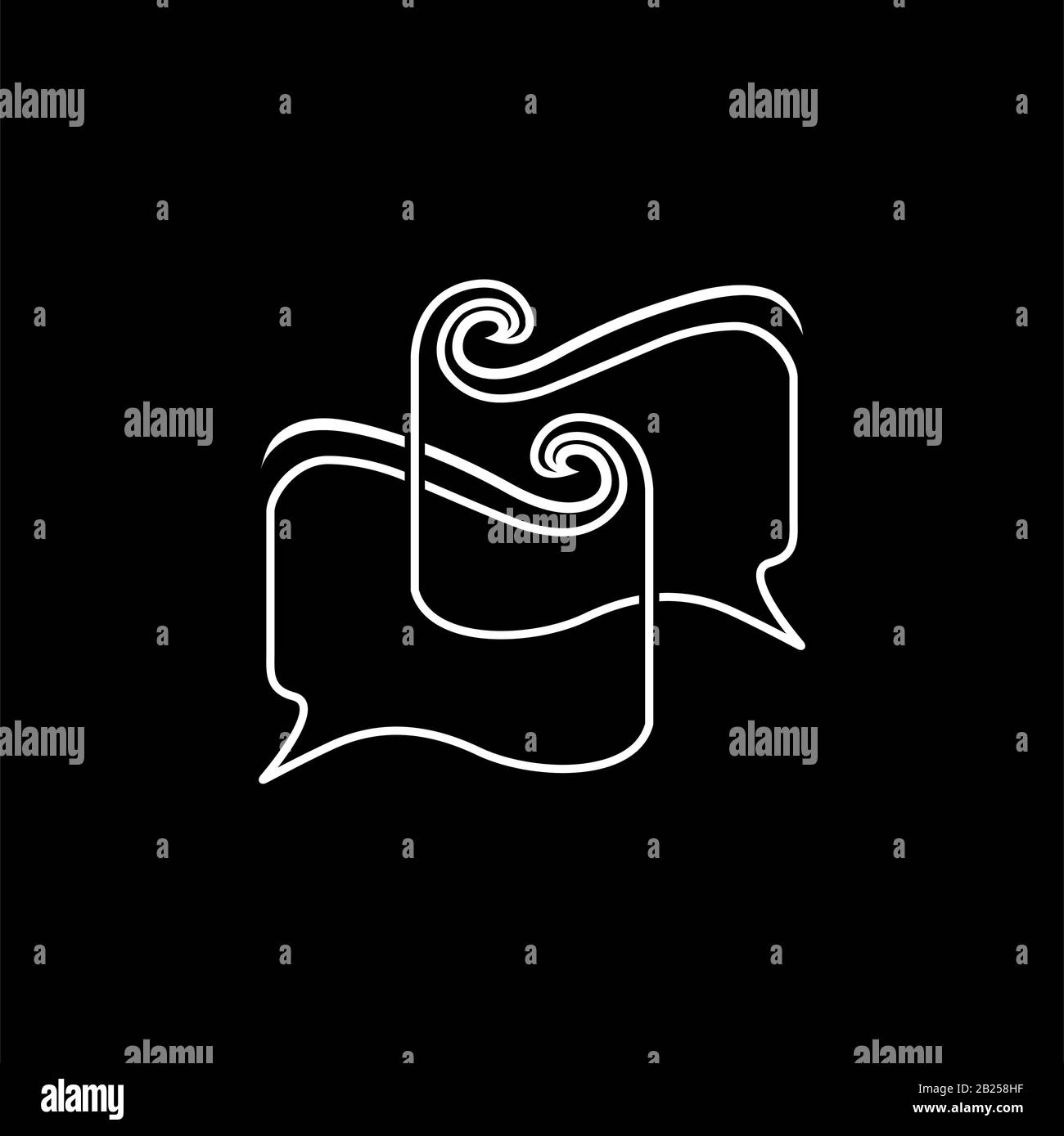 linked line book talk education symbol vector Stock Vector Image & Art ...