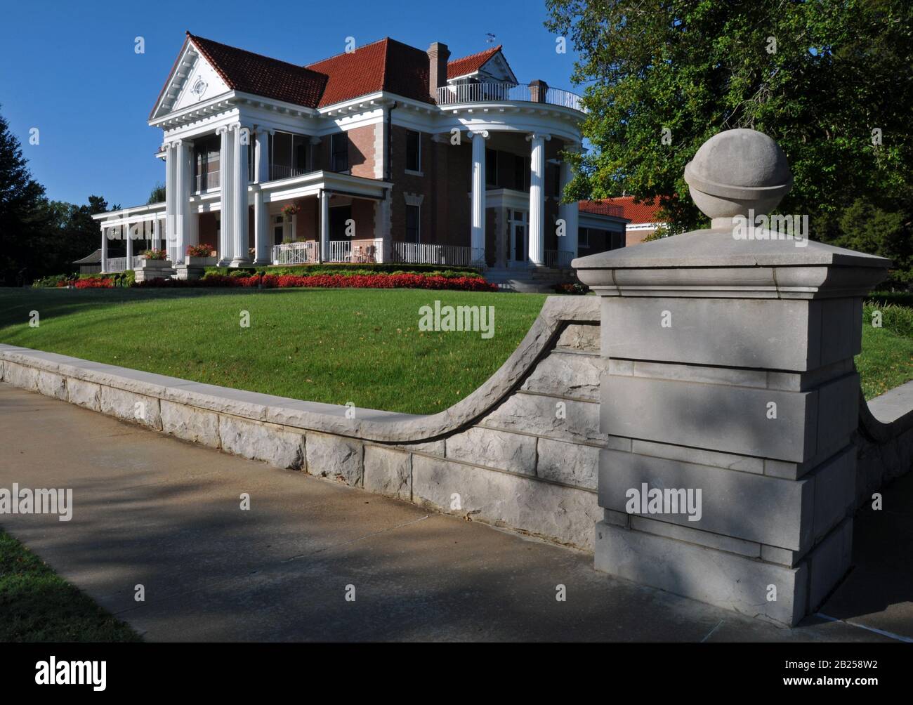 The Frank Phillips Home in Bartlesville, Oklahoma, was the home of the ...